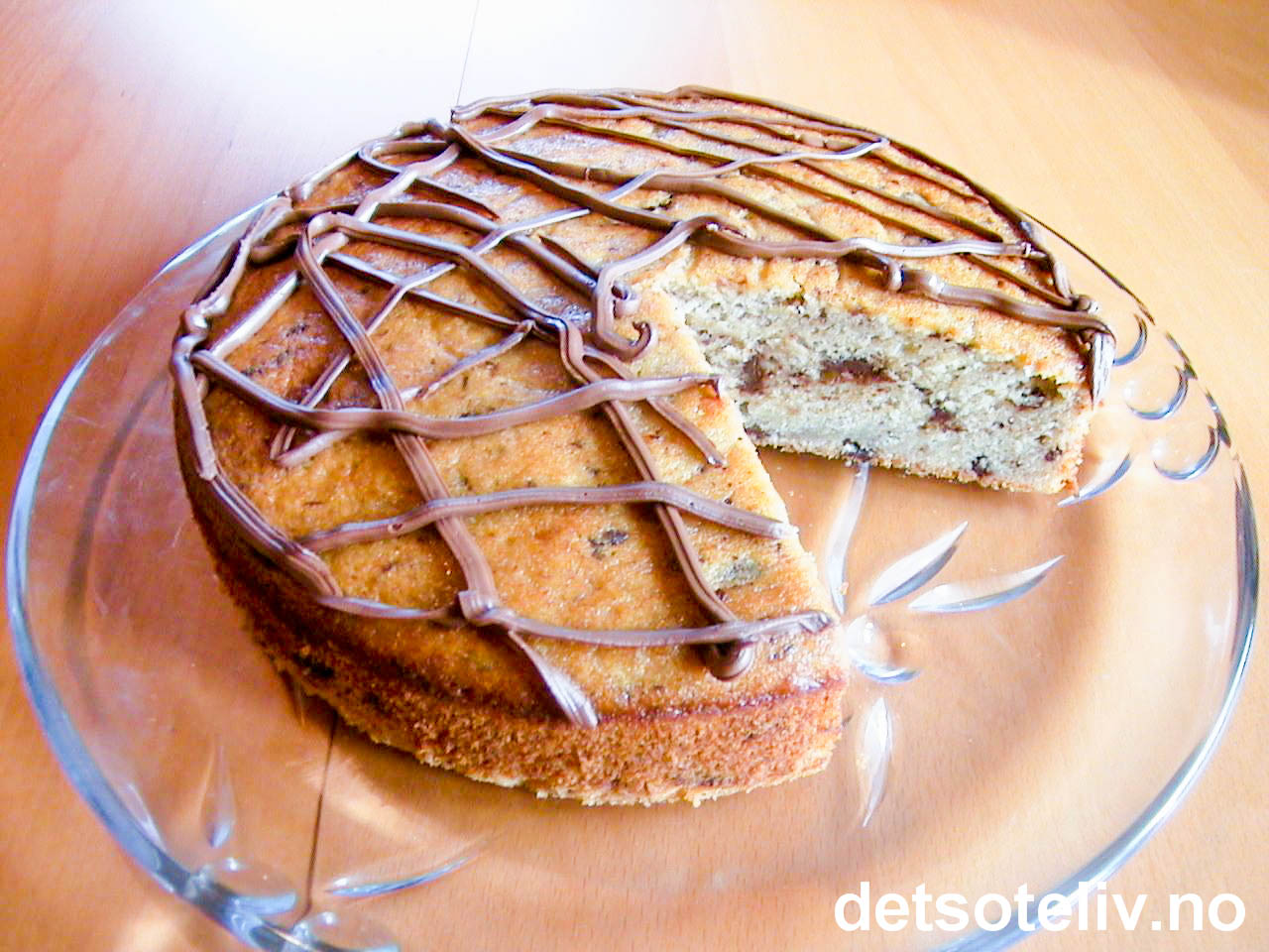 Banankake med sjokolade | Det søte liv