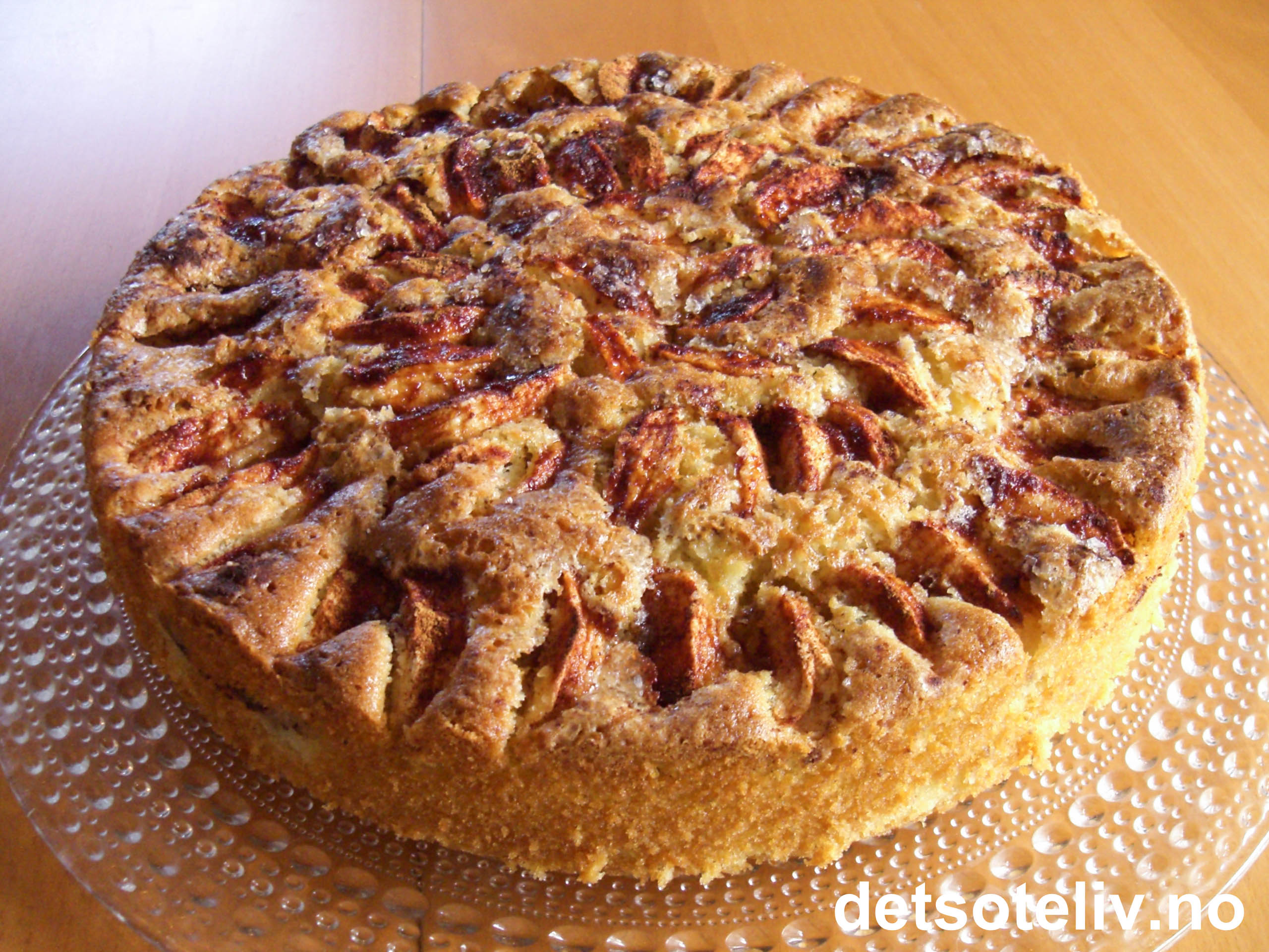 Eplekake med fløte | Det søte liv