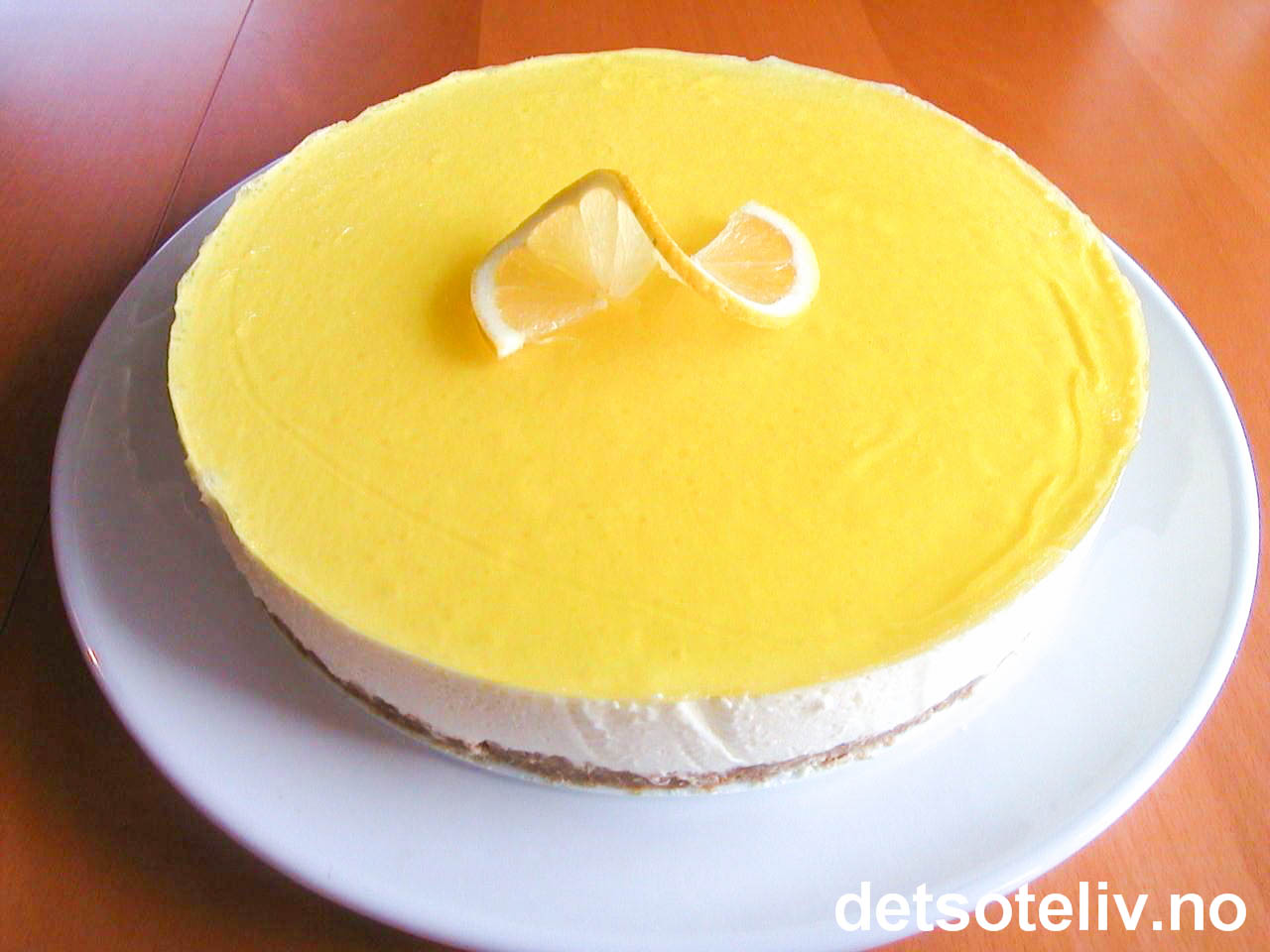Ostekake med sitron | Det søte liv