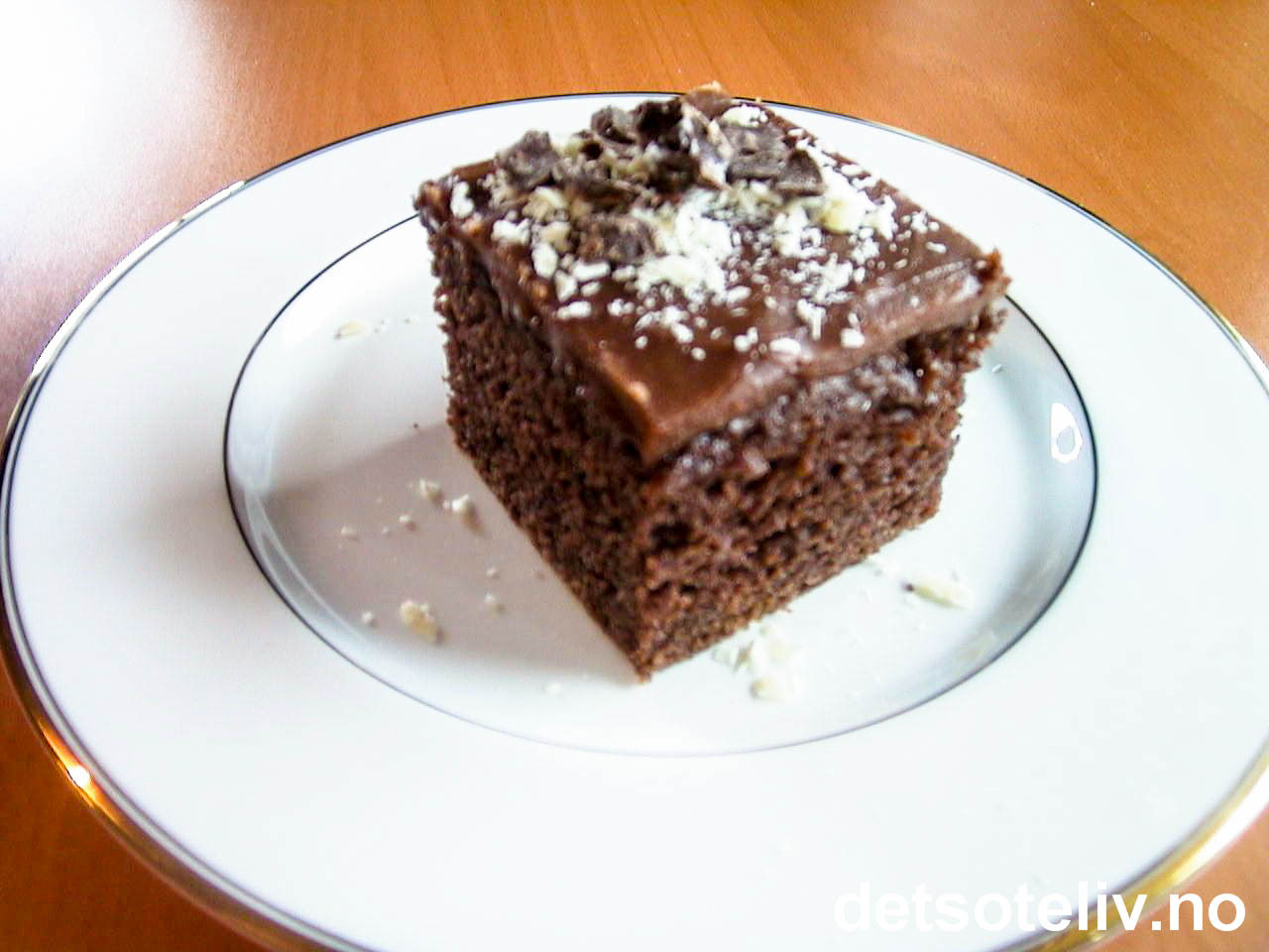 Café sjokoladekake i langpanne | Det søte liv