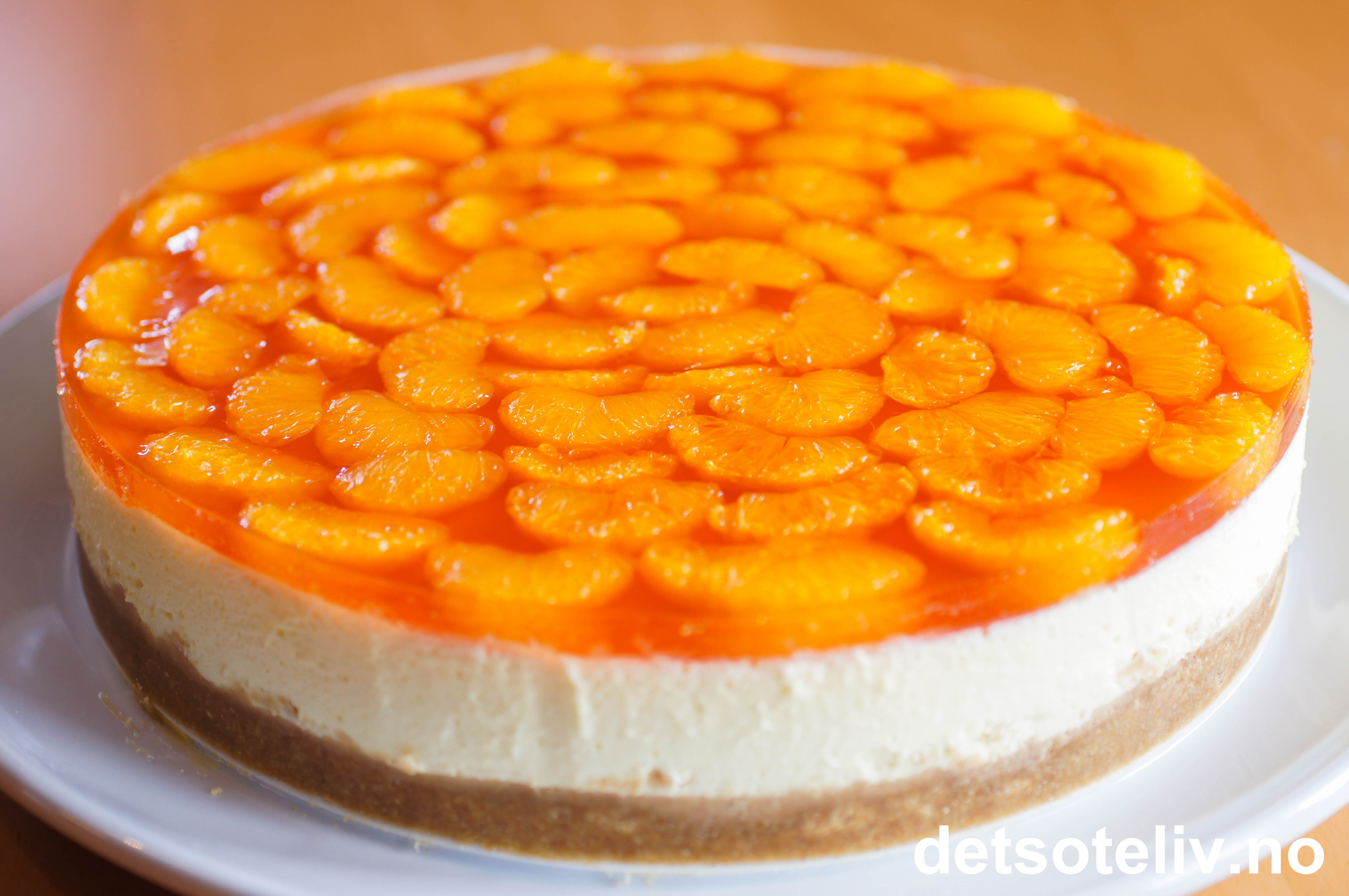 Ostekake med mandarin | Det søte liv