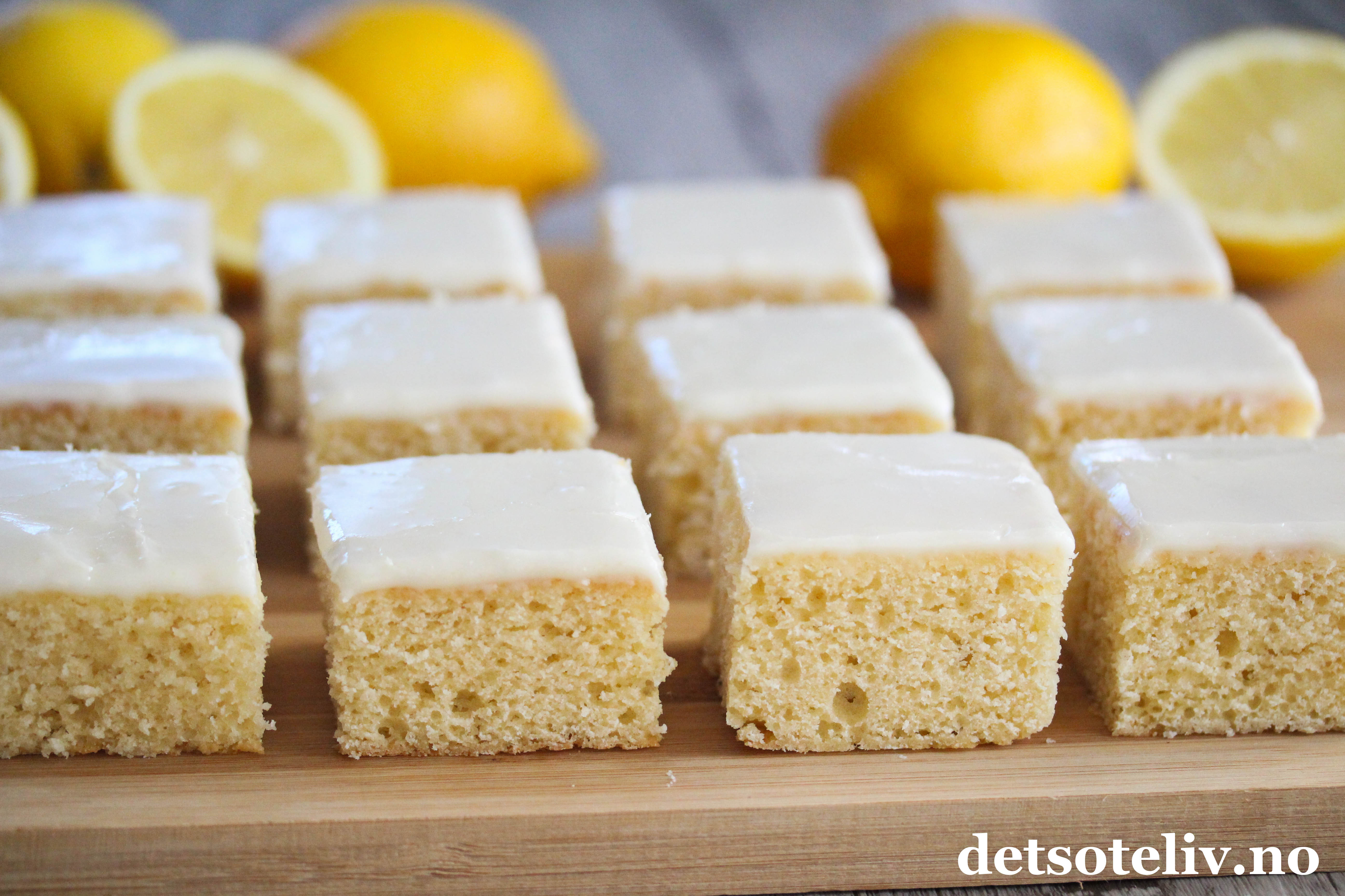 Sitronkake i langpanne | Det søte liv