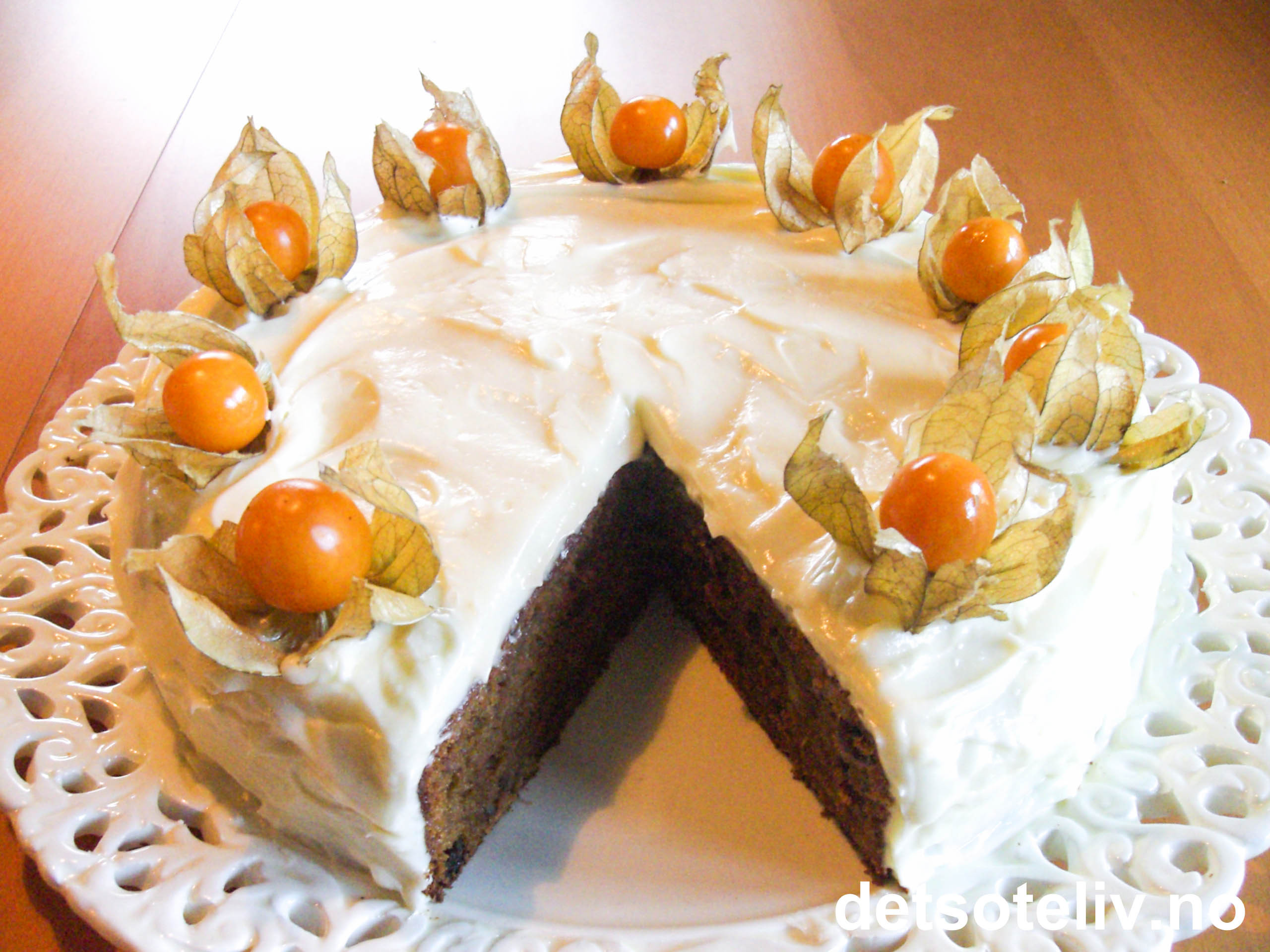 Gulrotkake med physalis | Det søte liv