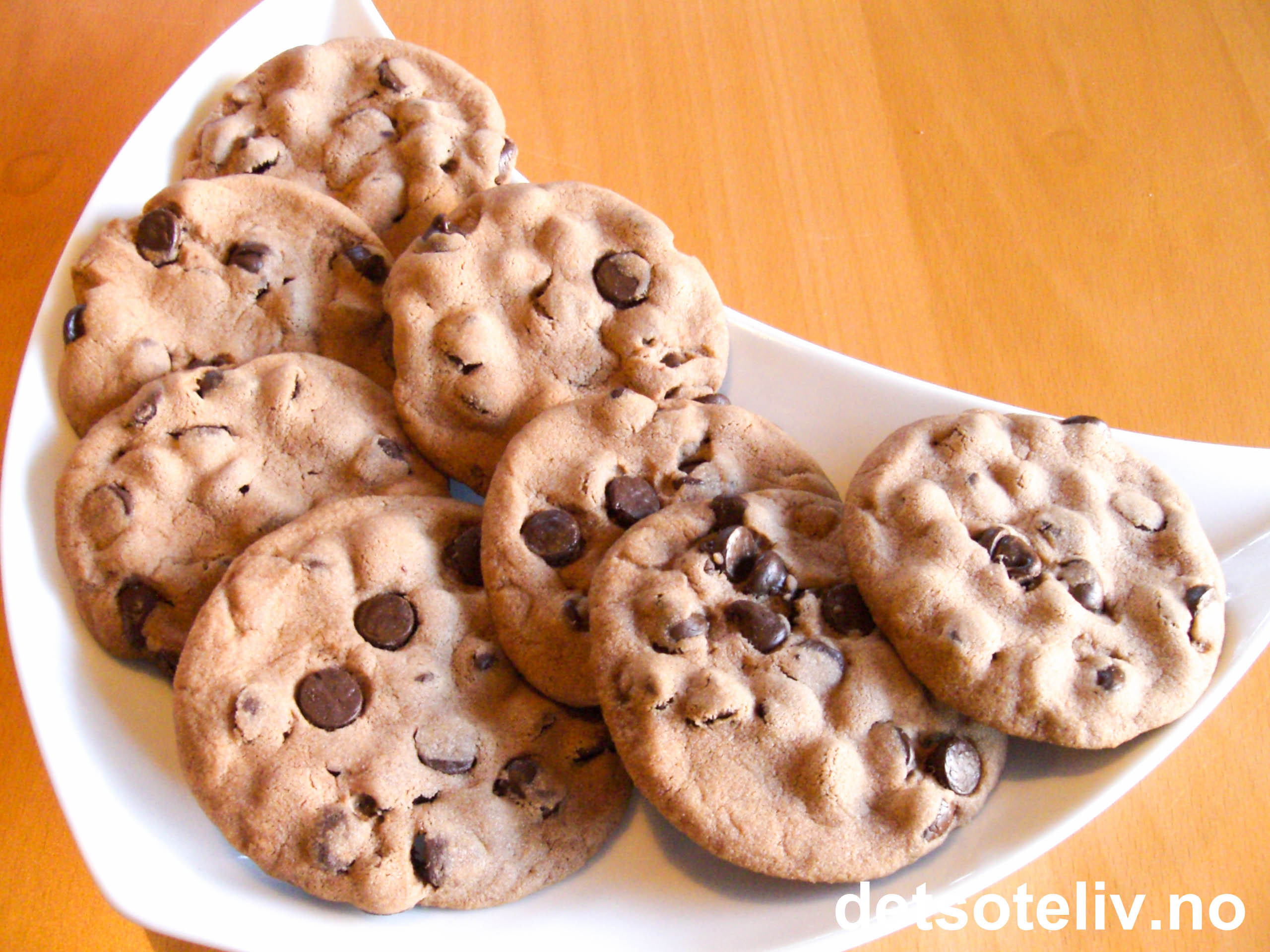 Seige Chocolate Chip Cookies | Det søte liv
